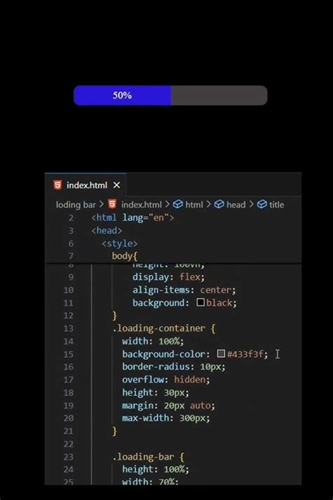 How To Make Loading Bar Using Html Css Javascript Html Css