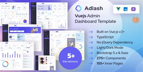 Adlash Vuejs Admin Dashboard Template ThemeMag
