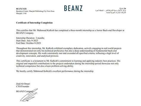 Im Thrilled To Announce That Ive Received My Certificate From Beanz