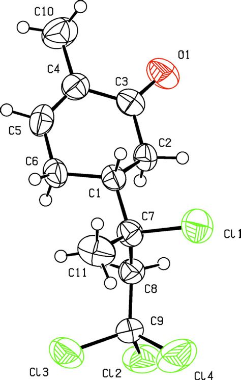 The Molecular Structure Of The Title Molecule Showing The