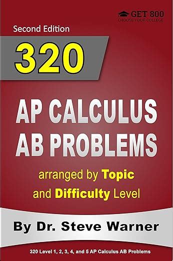 320 Ap Calculus Ab Problems Arranged By Topic And Difficulty Level 2nd