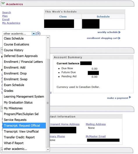 Transcripts Office Of The Registrar Mcmaster University