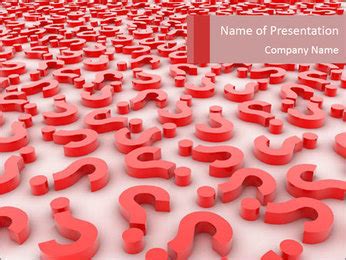 A Lot Of Question Marks On A White Surface PowerPoint Template Backgrounds Google Slides ID