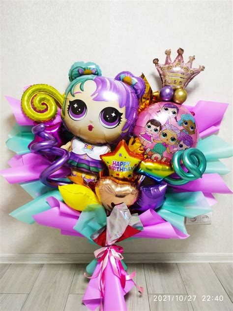 Букет з лялькою ЛОЛ у Запоріжжі для замовлення дзвоніть або пишіть 0977009942 Balloon Crafts