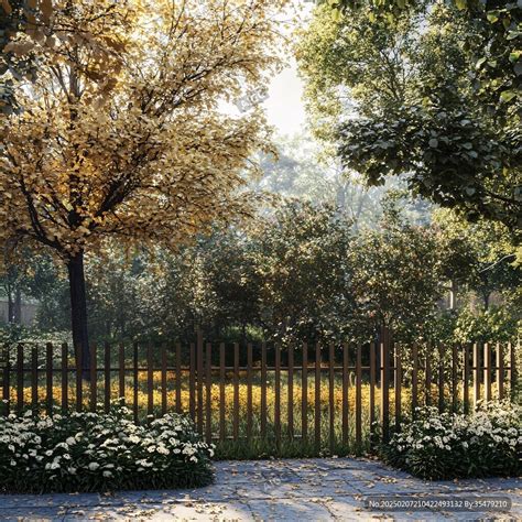 Ai创作图清晨宁静花园 落叶围栏树木 秋日阳光小院 花园秋色 清晨小院 庭院秋景 花园篱笆小路 晨园 早晨宁静的花园 树下围墙 胡同秋景 园林秋季树木草地 庭院秋色 秋色园林 门前秋色