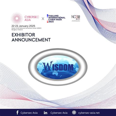 Cybersecasia Thailandinternationalcyberweek Ncsa Itsecurity Datamanagement Cloudsolutions