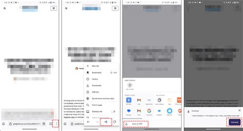 save webpage as pdf on android using chrome firefox