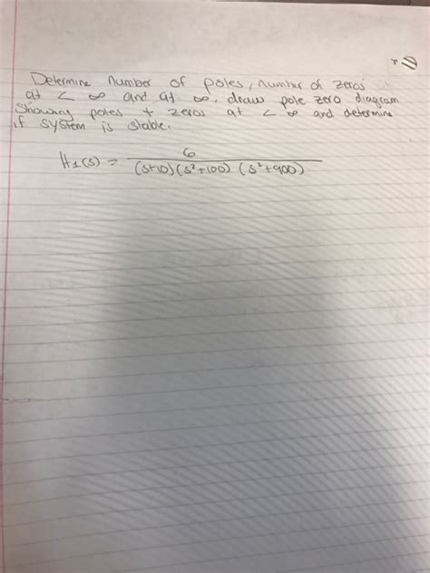 Solved Determine Number Of Poles Number Of Zero S At