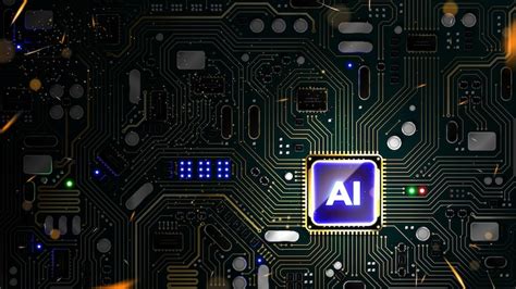 Premium Vector Ai Chipset Processor With Golden Circuits And