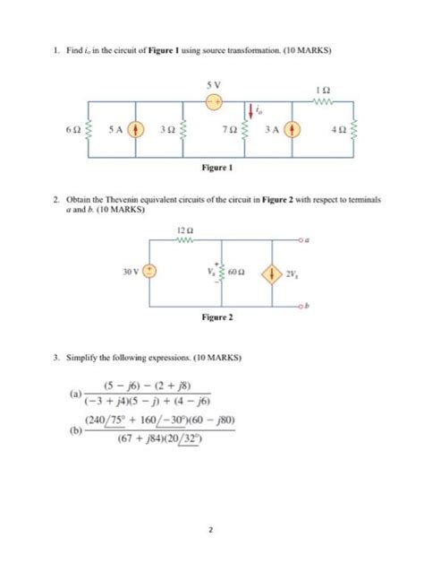 Solved Find In The Circuit Of Figure Using Source Chegg