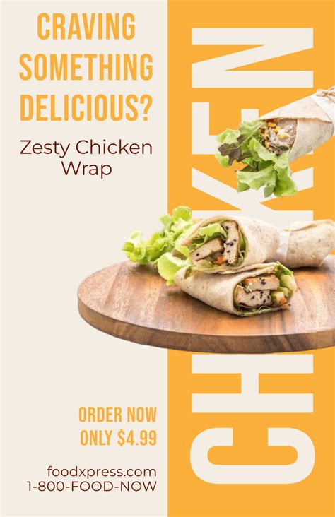 Free Food Poster Templates Editable And Printable