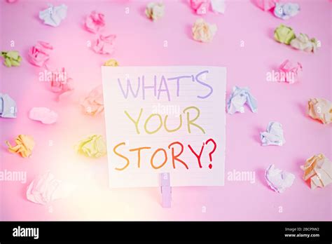 Conceptual Hand Writing Showing What Is Your Storyquestion Concept Meaning Manner Of Asking