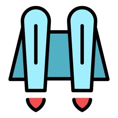 Premium Vector Target Jetpack Icon Outline Vector Work Skill Rocket Speed Color Flat