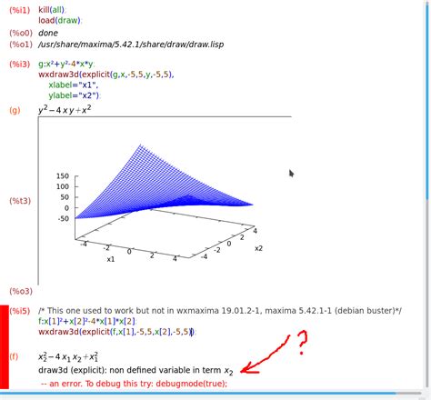 Wxdraw3d With Variables X 1 X 2 Not Working · Issue 1490 · Wxmaxima