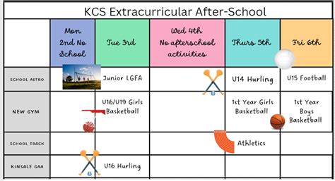This Weeks Extra Curricular Activities Calendar — Kcs Kinsale This Weeks Extra Curricular Activities Calendar — Kcs Kinsale