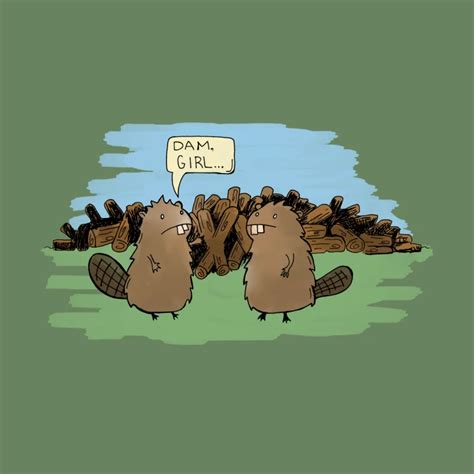 Dam Girl Beavers Fine Art Print Michael Olson Art The Artist Shop