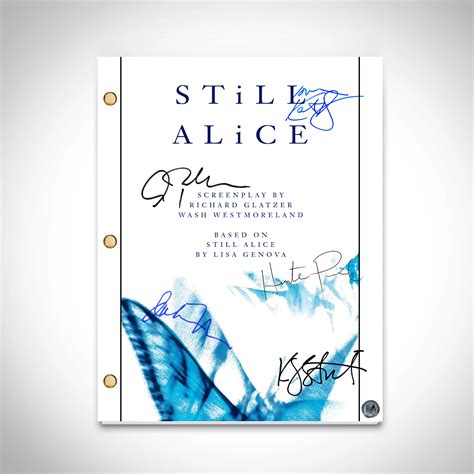 Still Alice Transcript Limited Signature Edition RARE T