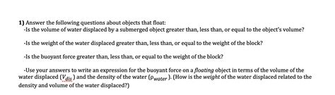 Solved Answer The Following Questions About Objects That Chegg