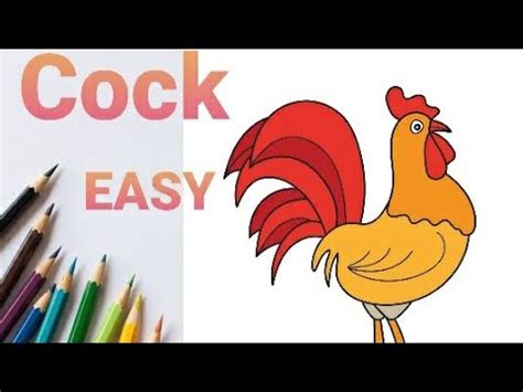 How To Draw A Cock Easy Drawing The Rooster YouTube