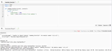 Bug Opencv Headless Doesnt Work With Lambda · Issue 115 · Keithrozarioklayers · Github