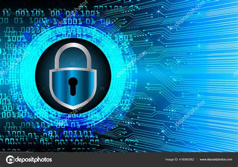 Digital Security Concept Binary Code Background Stock Vector Image By