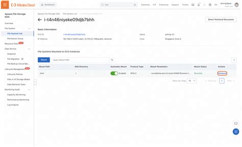 Create A Nas File System Storage And Bind To An Ecs Instance Alibaba Cloud Community