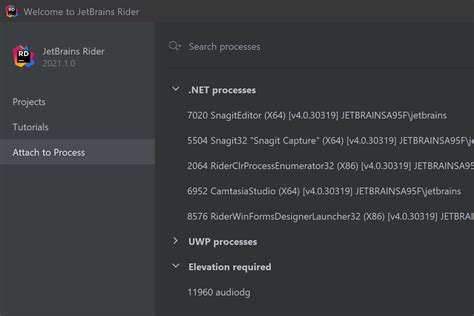 rider 2021 1 updates to docker and c support scaffolding in asp