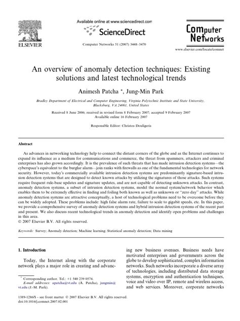 Anomaly Detection Techniques Pdf Bayesian Network Statistics