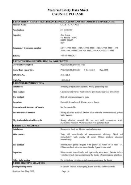 Caustic Soda Pdf