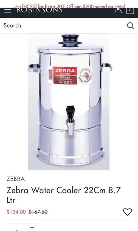 Zebra Water Coolerdispensertank Furniture And Home Living Kitchenware