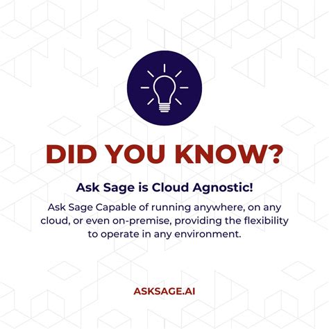 Ask Sage Inc On Linkedin Asksage Cloudagnostic Generativeai Flexibility Techinnovation