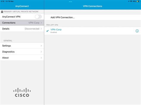 Configure Anyconnect Perapp Vpn For Ios With Meraki System Manager Cisco