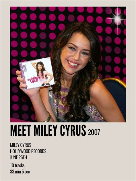 Meet Miley Cyrus Album Poster