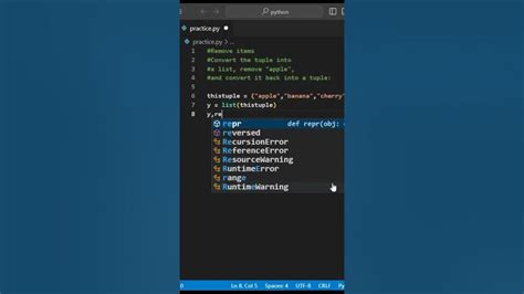 Remove Items Python Pythonprogramming Coding Code Pythoncoding
