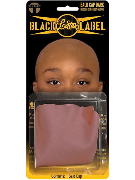 Brown Bald Head Cap Costume Accessory