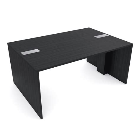 Wide Collaborative Table 4 Person Face To Face Desk 48x66 All Laminate Teaming Table With