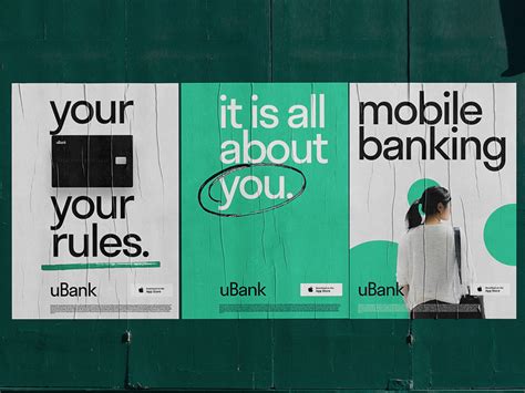 Mobile Banking Service Posters Ui Design Trends Banks Advertising