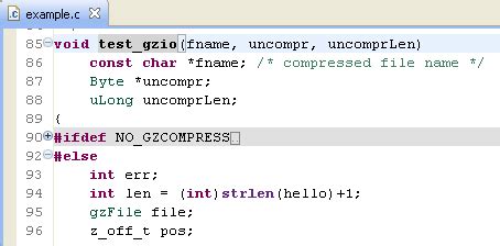 Code Folding C C Software Development With Eclipse