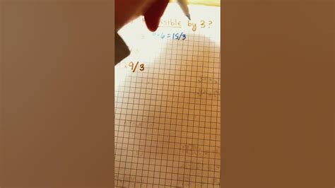 Is It Divisible By 3 Study Math Test Problem Mathematics Solve