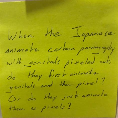 when the japanese animate cartoon pornography with genitals pixeled out
