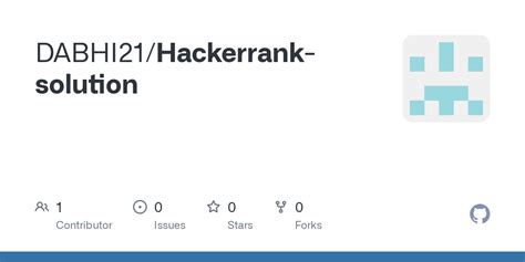 GitHub DABHI Hackerrank Solution