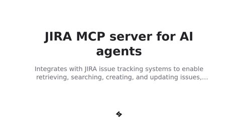 Jira Mcp Server For Ai Agents