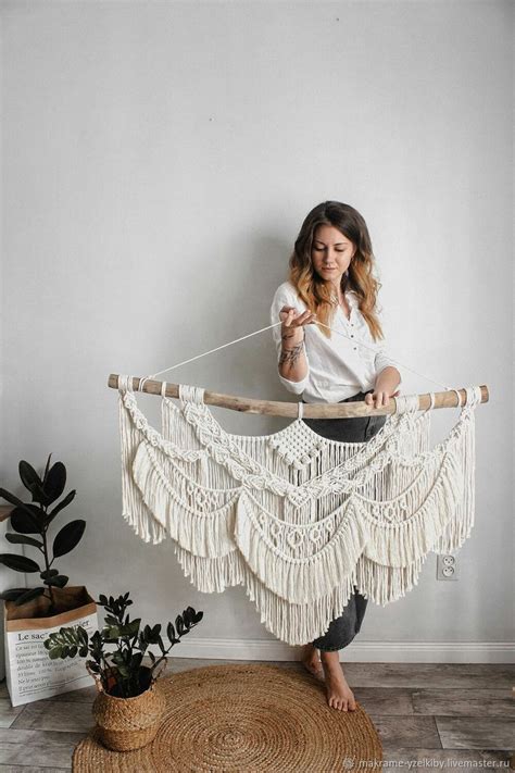 Панно макраме бохо панно бохо декор на стену в интернет магазине на Ярмарке Мастеров Панно