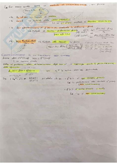 Calcolo Numerico Teoria Matlab