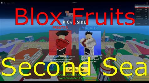 How To Go To The Second Sea In [blox Fruits] Youtube