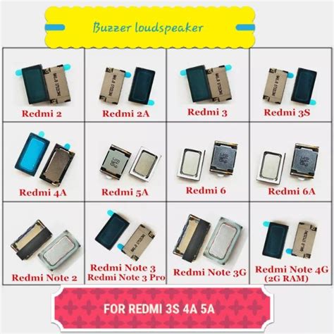 New Loudspeaker Buzzer Ringer For Xiaomi Redmi S X S A S Loud Speaker Replacement