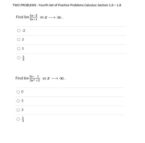 Solved TWO PROBLEMS Fourth Set Of Practice Problems Chegg Com