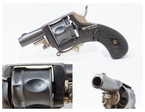 German Folding Trigger Double Action Pocket Revolver 1 17 Candrantique001