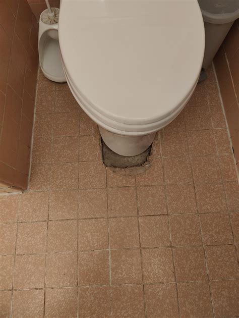 New Toilet Leaves Gap At Tile On Bottom Rplumbing