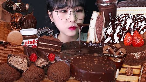 Chocolate Party🍫초코로 시작해서 초코로 끝나는 초코파티 초콜릿 디저트 모음 초코 디저트 먹방 Chocolate Dessert Mukbang Asmr Youtube